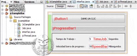 Animación De Jprogressbar Con Hilos Jc