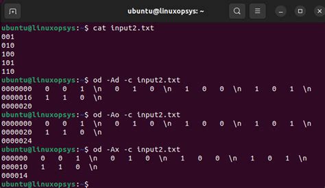Od Command In Linux With Usage Examples