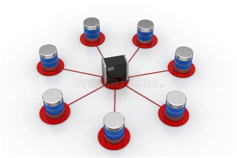 Database Networking Concept Stock Illustration Illustration Of Background Button 76321030