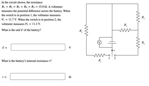 solved in the circuit shown the resistance