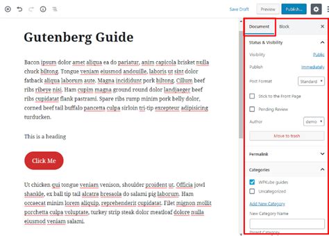 wordpress gutenberg complete tutorial fallingbrick