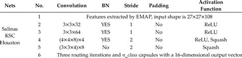 The Architectures Of The 3d Conv Capsule Network Download Table