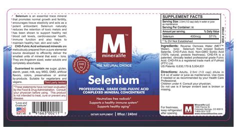 Selenium Supplement Ionic Mineral Supplement 96 Day Supply 8 Oz