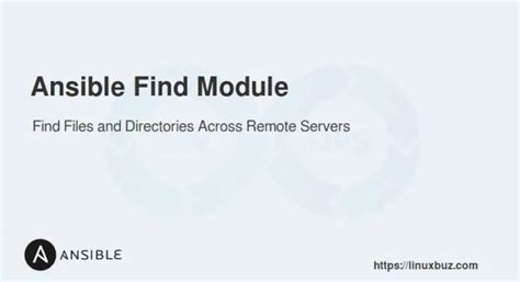Ansible Find Module With Practical Examples