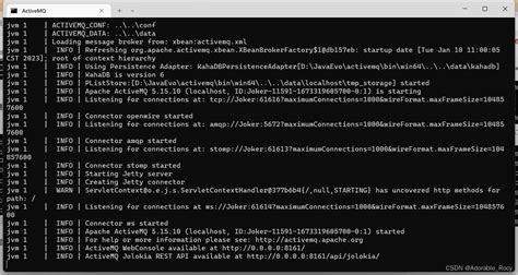 Activemq初启动报错 Jvmbindfailed To Load Class Path Resource Activemq