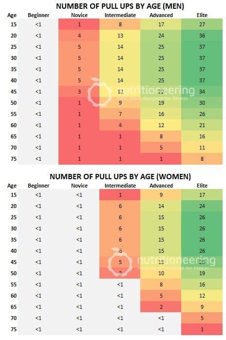 Pull Up Calculator Age Pin Pull Ups Assisted Pull Ups How To Get Better