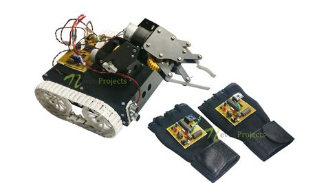 Motion Controlled Pick And Place Obstacle Avoider Robotic Vehicle