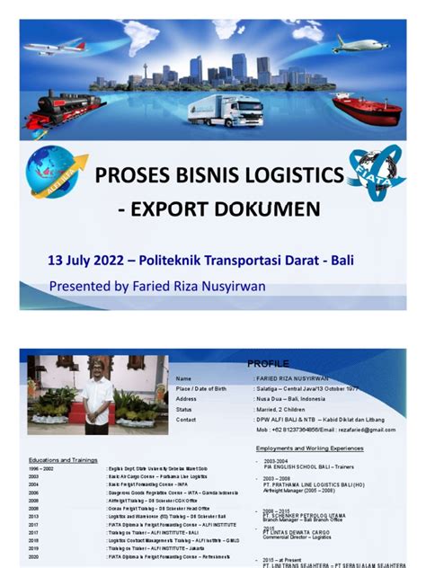 Export Docs Pdf Freight Transport Logistics
