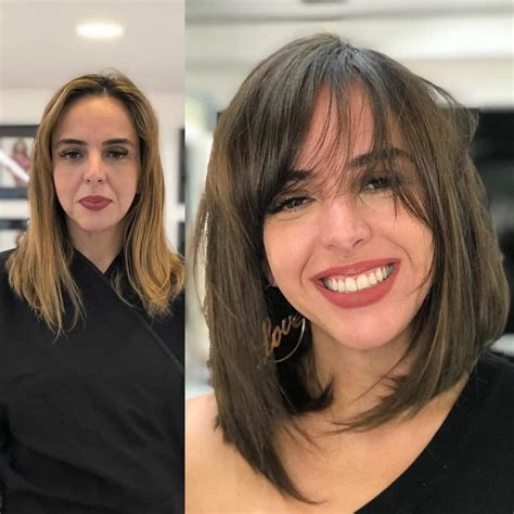 Asymmetrical Bob With Bangs That Are Stylishly Edgy Hair Cuts Easy Hair Cuts Asymmetrical