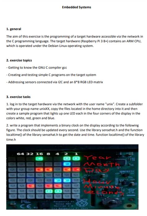 Solved Embedded Systems 1 General The Aim Of This Exercise