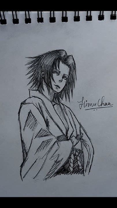 Drawing Sasuke From Naruto Anime Animedrawing Shorts Howto Glowart Drawing Youtube