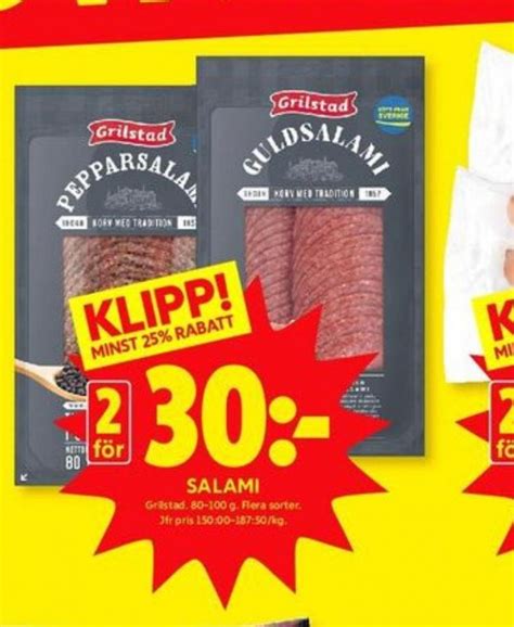 Grilstad Salami Ica Kvantum Februari 2022