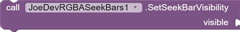 RGBASeekBars Color SeekBar Extensions MIT App Inventor Community
