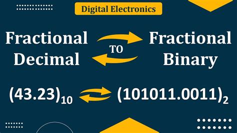 fractional decimal to binary conversion fractional binary to decimal