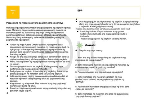Final Epp Module Grade Five 1and23456 Docx