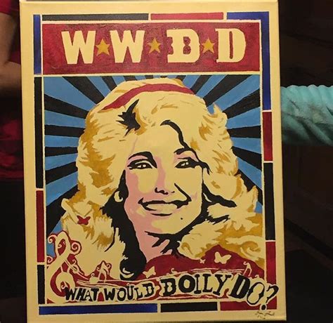I Saw A Dolly Poster And Decided To Recreate It On Canvas For My