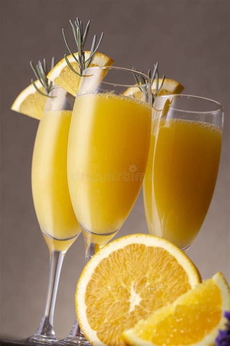Mimosa Cocktails In Champagne Glasses Stock Image Image Of Long Drink 138435055
