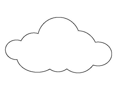 Printable Large Cloud Template Cloud Template Templates Printable Free Clouds Printable