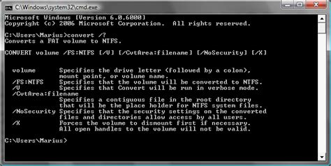 Convert A FAT32 Disk To NTFS In Windows Vista Softpedia