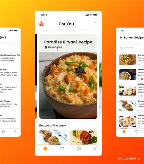 Subashini R S On Linkedin Ux Ui Research Figma Dailyuichallenge Ownwork Recipeapp