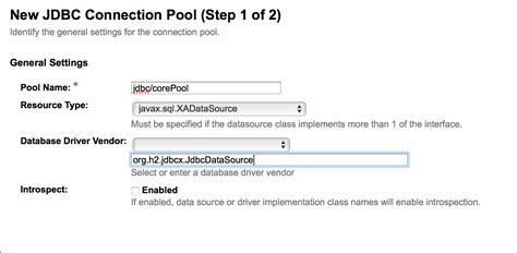 Could Not Create H2 Jdbc Connection Pool Via Admin Ui · Issue 2149