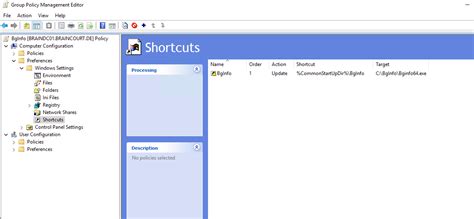 set up and deploy bginfo from sysinternals in your network