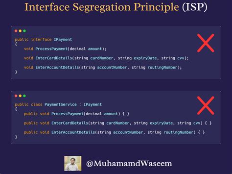 pro ep 62 interface segregation principle of solid by muhammad