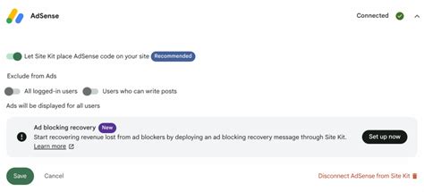 Ad Blocking Recovery Site Kit By Google