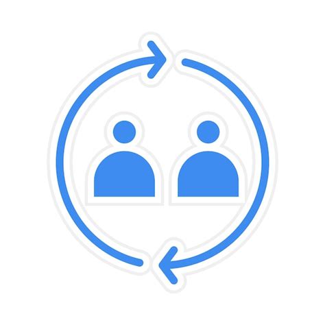 Imagen Vectorial Del Icono De La Sinergia Del Equipo Se Puede Utilizar