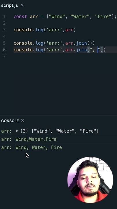 Javascript Array Method Join Javascript Shorts Youtube