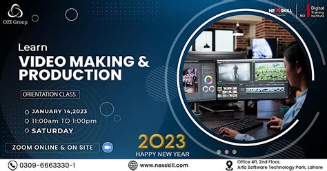 video production free orientation in lahore by nexskill nexskill no
