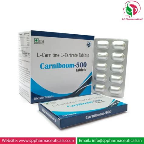 L Carnitine L Tartrate 500mg Tablets At ₹ 2700box In Barwala Id 27307701891