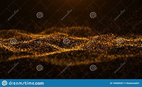 Wave Of Particles Abstract Particle Data Visualization Abstract Digital Background 4k