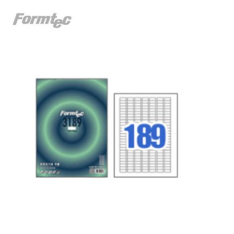 [폼텍] 레이저 잉크젯 라벨 Lq 3189 20매 문구랜드