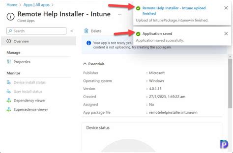 Deploy Remote Help App Using Intune As Win32 App