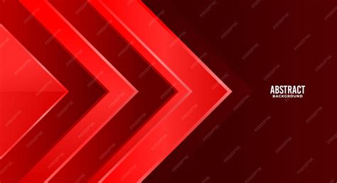 Premium Vector Modern Red Arrow Background