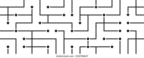 Network Circuit Board Connect Dots Lines Stock Vector Royalty Free 2210700637 Shutterstock