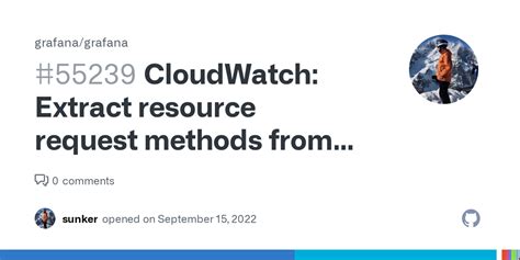 Cloudwatch Extract Resource Request Methods From Datasource File · Issue 55239 · Grafana