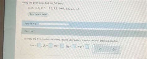 Solved Using The Given Data Find The Following