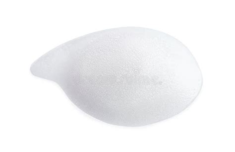 Drop Of Fluffy Soap Foam On White Background Stock Image Image Of