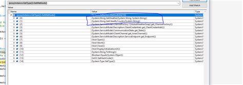 C Code For Getting The Methods Of A Class Using Reflection