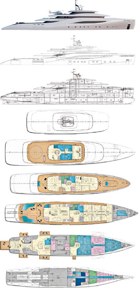 Projects Ottantacinque Mega Yacht Layout Mega Yacht Floor Plan