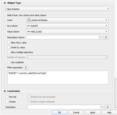 Domains Nesting Cascading Lists Subtypes In QGIS Geographic Information Systems Stack Exchange