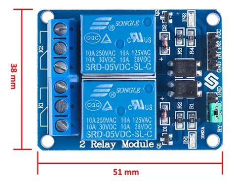 Módulo Relé 5v 2 Canais Arduino Raspberry Pi Automação Iot à Venda Em
