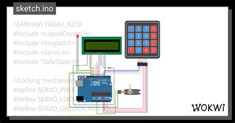 Door Lock System 2 Wokwi Esp32 Stm32 Arduino Simulator