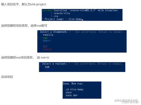Vite创建项目 Select A Variant类型选向怎么没有vuetsvue呢为什么vite创建的项目， 掘金