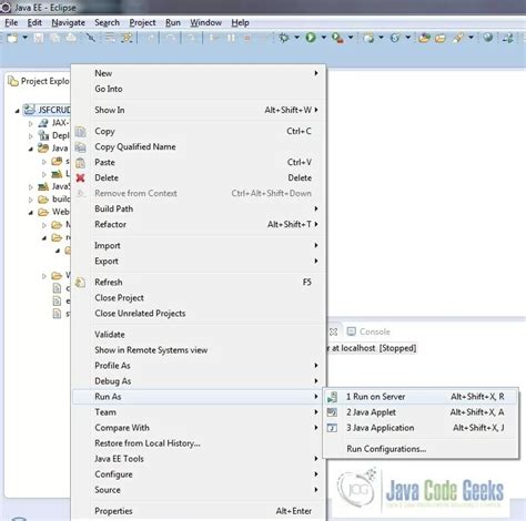 Jsf Crud Application Example Java Code Geeks