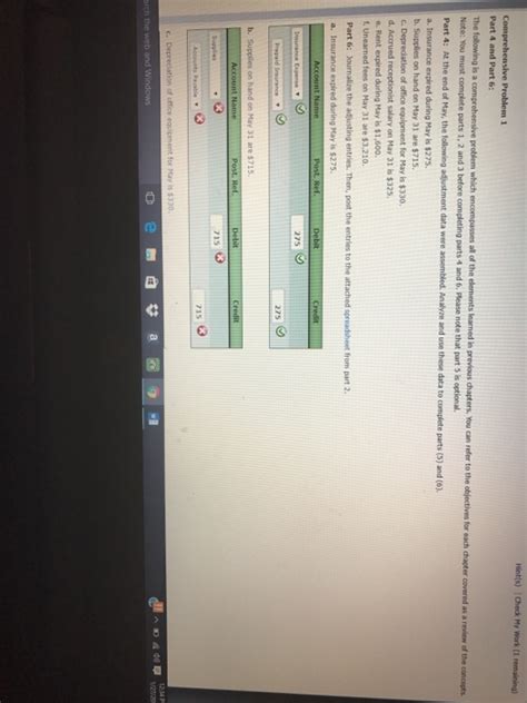 solved hint s check my work 1 remaining comprehensive