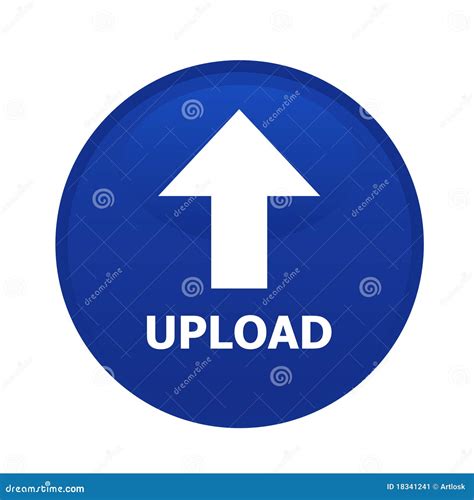 Web Upload Button Logo Template Web Upload Icon Web Upload Symbol Stock