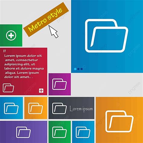 Modern Website Buttons With Cursor Pointer Featuring A Folder Icon